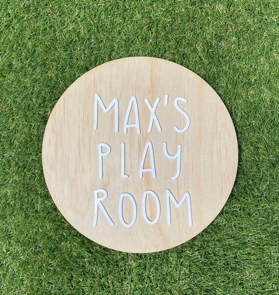 Personalised Play Room Wooden Sign by Kaivalya Designs | Catch My Party