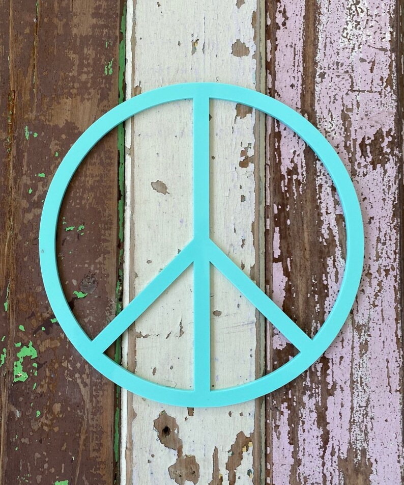 Wall Decor Peace Sign-acrylic - Etsy