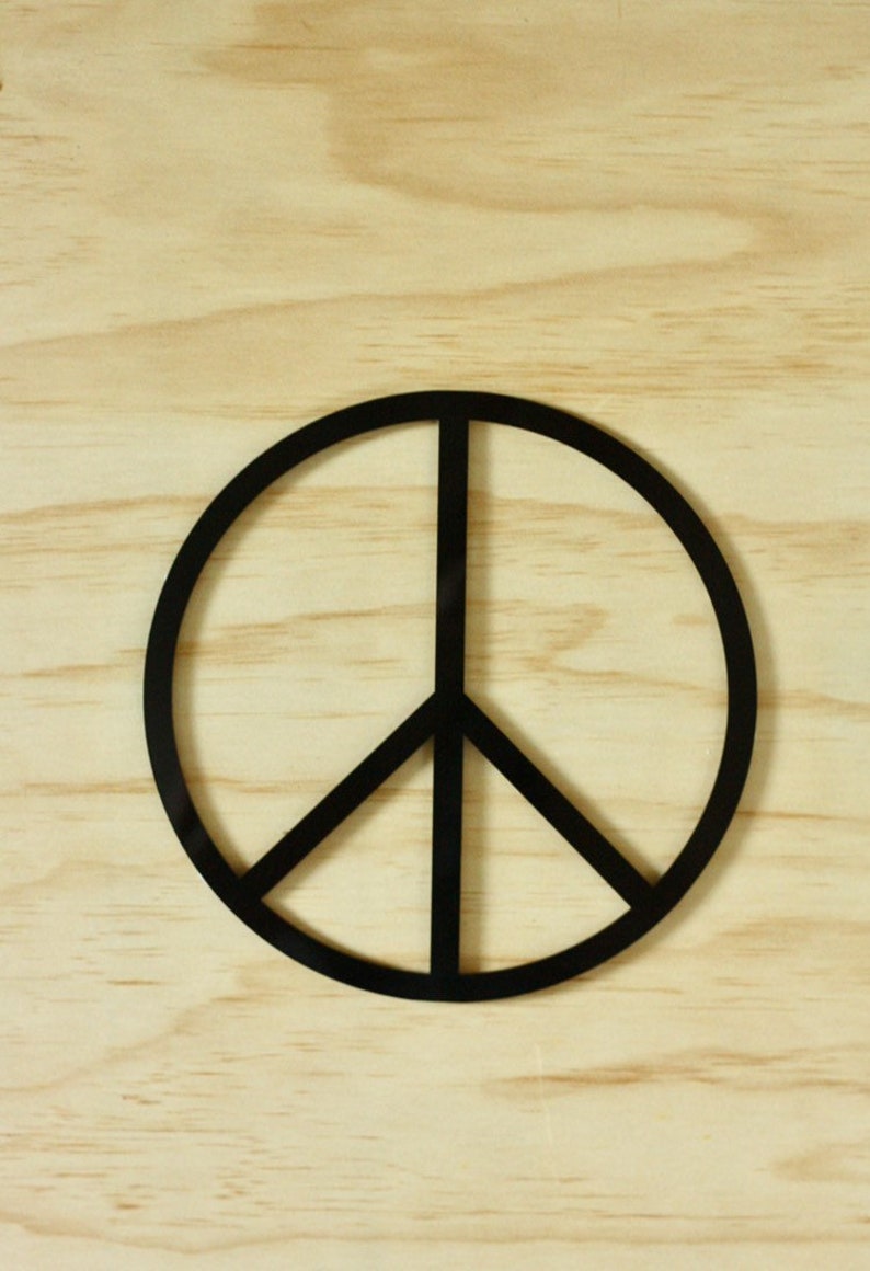 Wall Decor Peace Sign-acrylic - Etsy