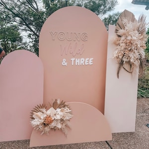 Young Wild and Three Wooden Backdrop Letters / Display - Etsy