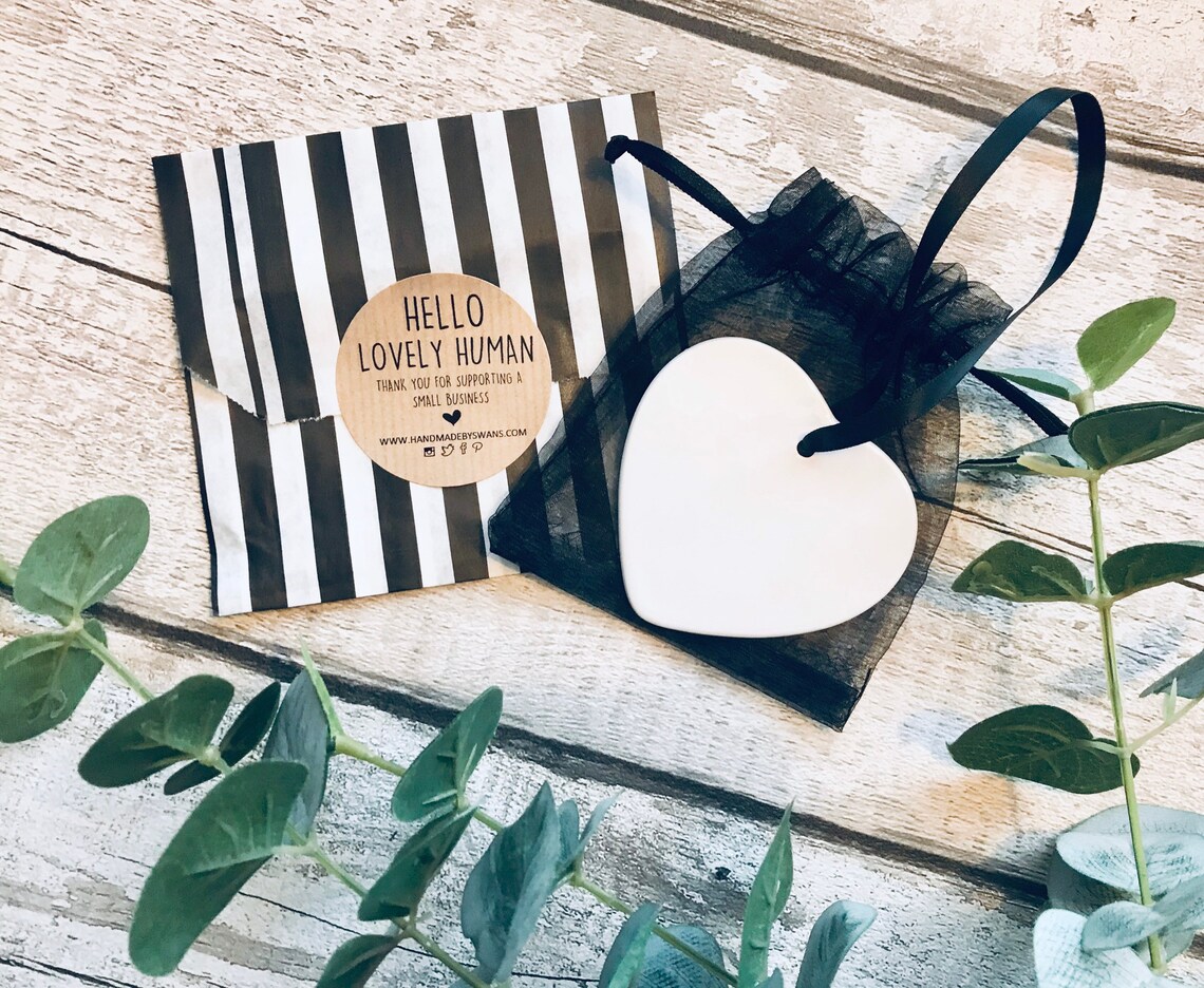 Ceramic Hanging Heart, Chance Made Us Colleagues, Heart Keepsake, Gift ...