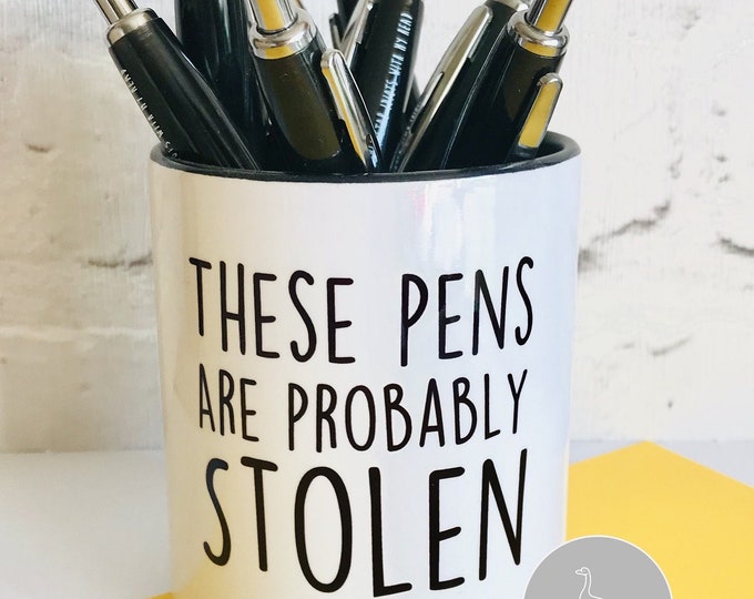 Funny Pencil Pot, Rude Pencil Pot, Desk Tidy, Pen Pot, Pen Storage ...