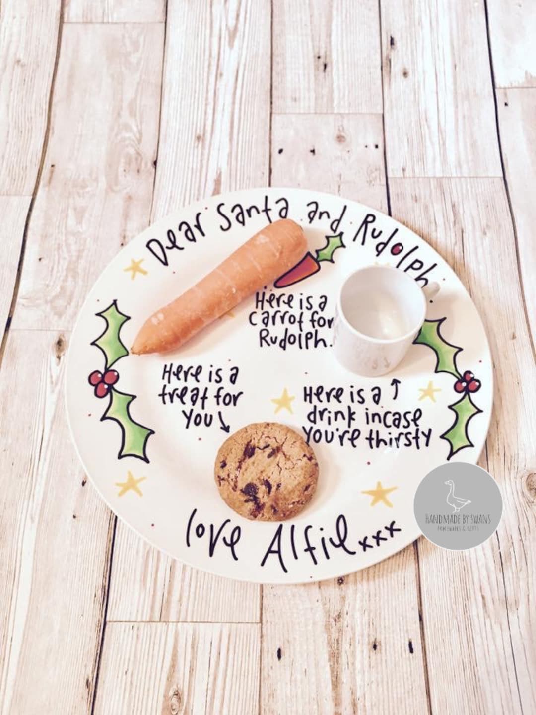 Santa Plate Personalised Santa Plate and Mug Set Plate and - Etsy UK