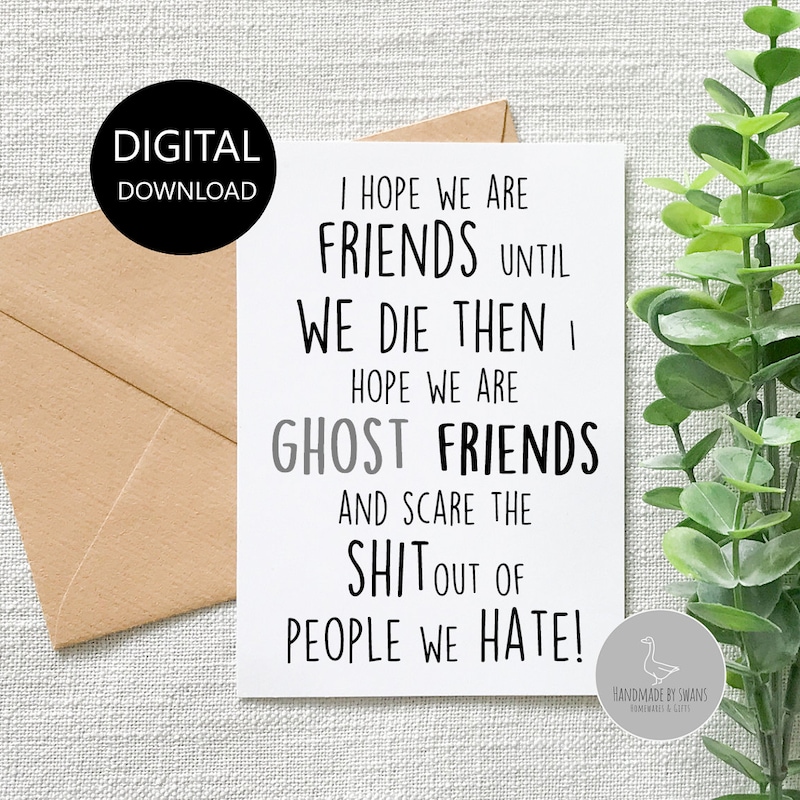 Funny Friend Card - Etsy