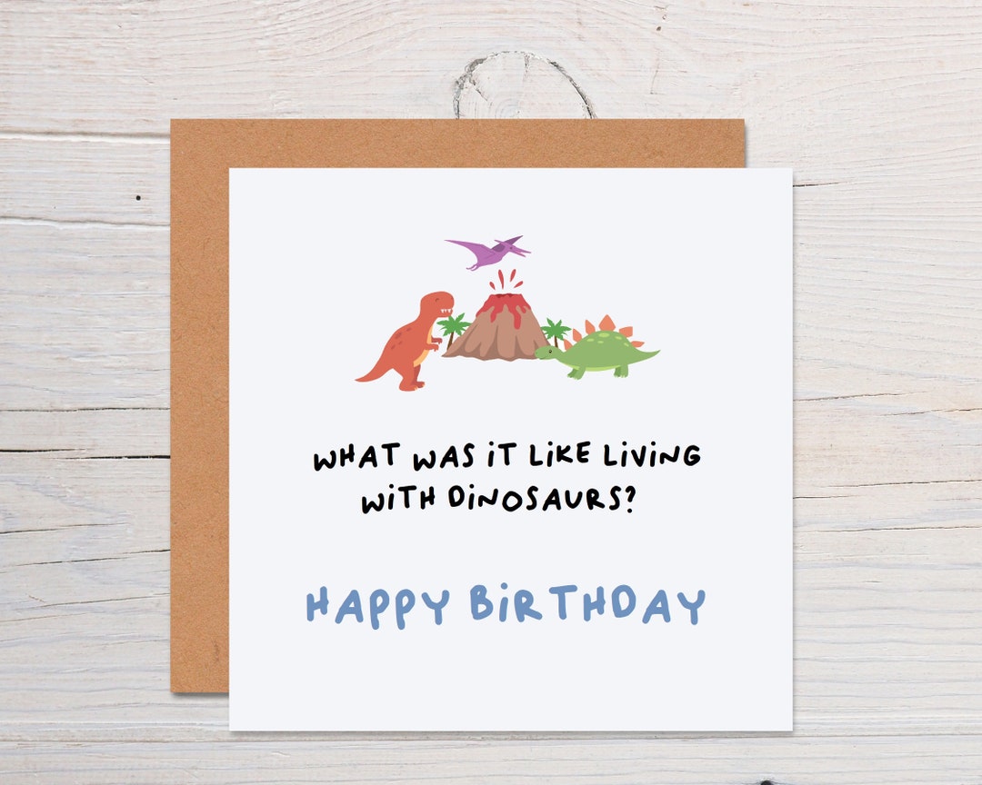 Funny Old Age Birthday Card, Milestone Birthday Card, Living With ...