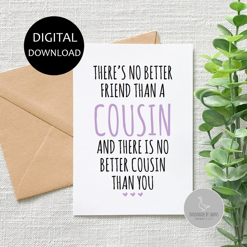 Funny Cousin Card - Etsy