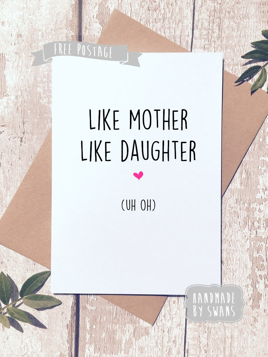 Funny Mum Birthday Card, Funny Card for Mum, Funny Card for Mom, Funny ...