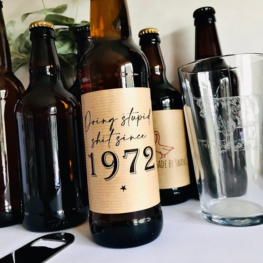 Personalised Happy Birthday Beer Label Birthday Beer Label - Etsy