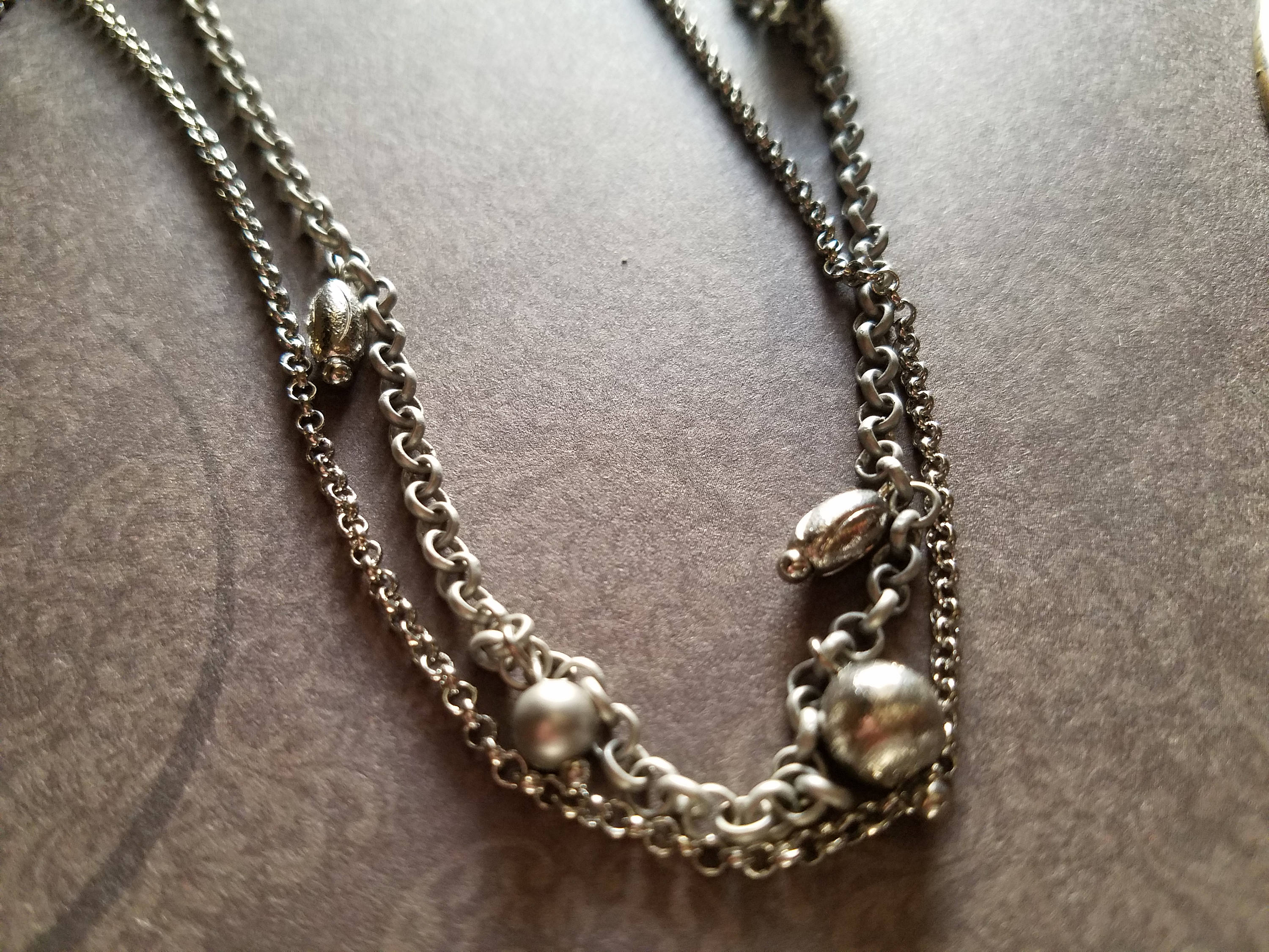 Modern Everyday Necklace Long Jewelry Women Chain Silver Fashion Style ...