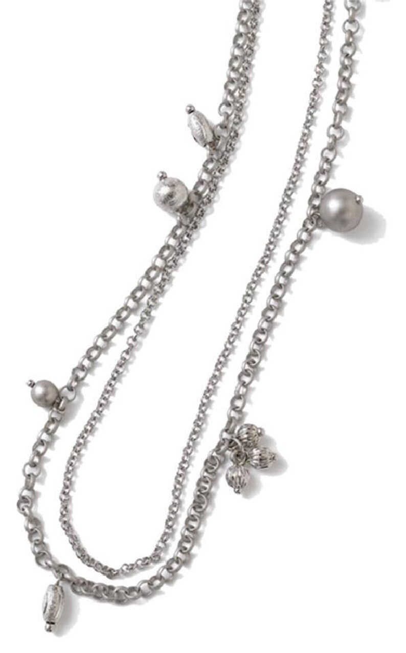 Modern Everyday Necklace Long Jewelry Women Chain Silver Fashion Style ...