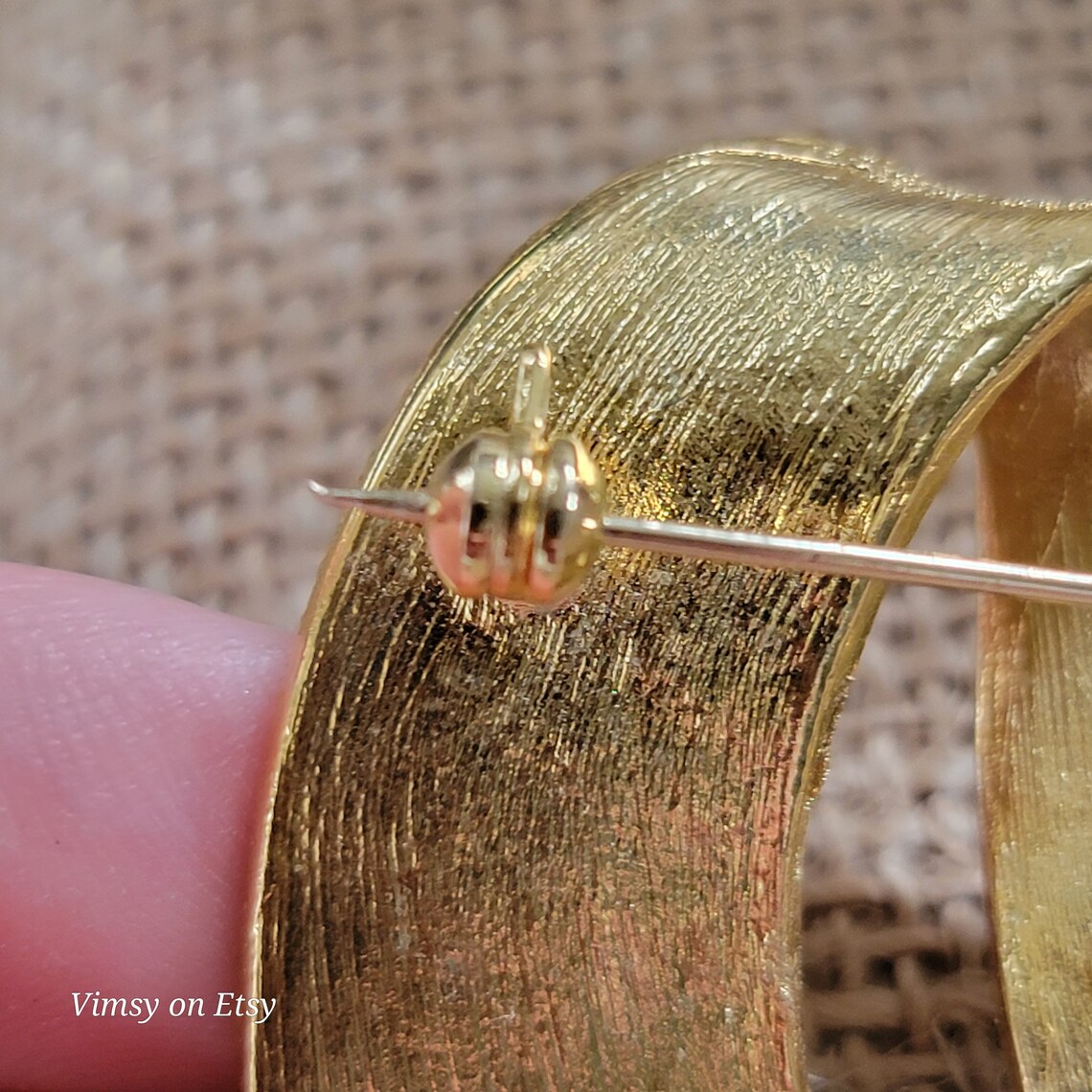 Golden Ribbon Brooch for Women Gold Jewelry Pin Vintage - Etsy