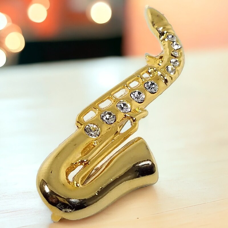 Saxophone Brooch - Etsy