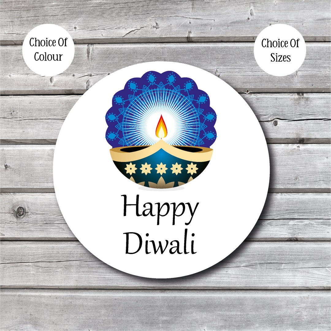 Happy Diwali Stickers, Festival of Light Stickers, Choice of Image ...