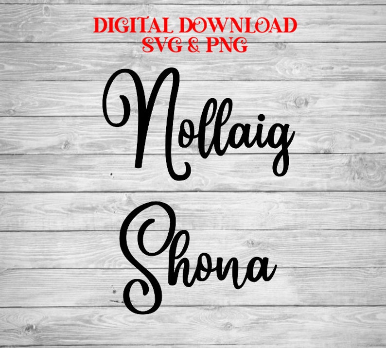 Nollaig Shona SVG: Christmas Cutting File (digital Download) - Etsy