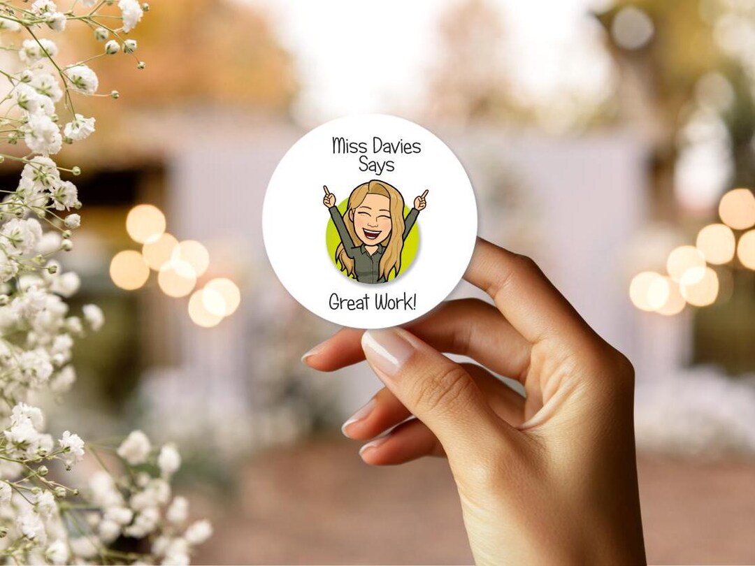 Personalised Bitmoji Teacher Stickers, Custom Teacher Bitmoji Stickers ...