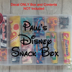 Custom Lunch Box Label, Snack Box Vinyl Decal, Personalised Lunch Box ...