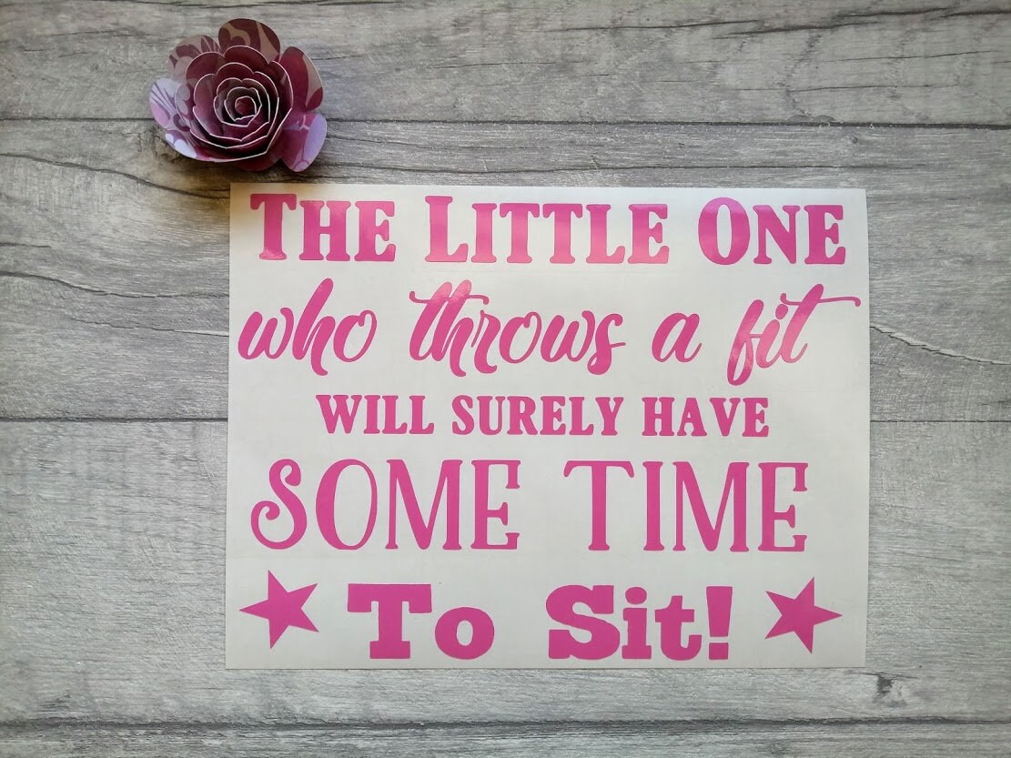 Thinking Chair Naughty Chair Little One Time Out Vinyl | Etsy