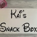 Custom Lunch Box Label, Snack Box Vinyl Decal, Personalised Lunch Box ...