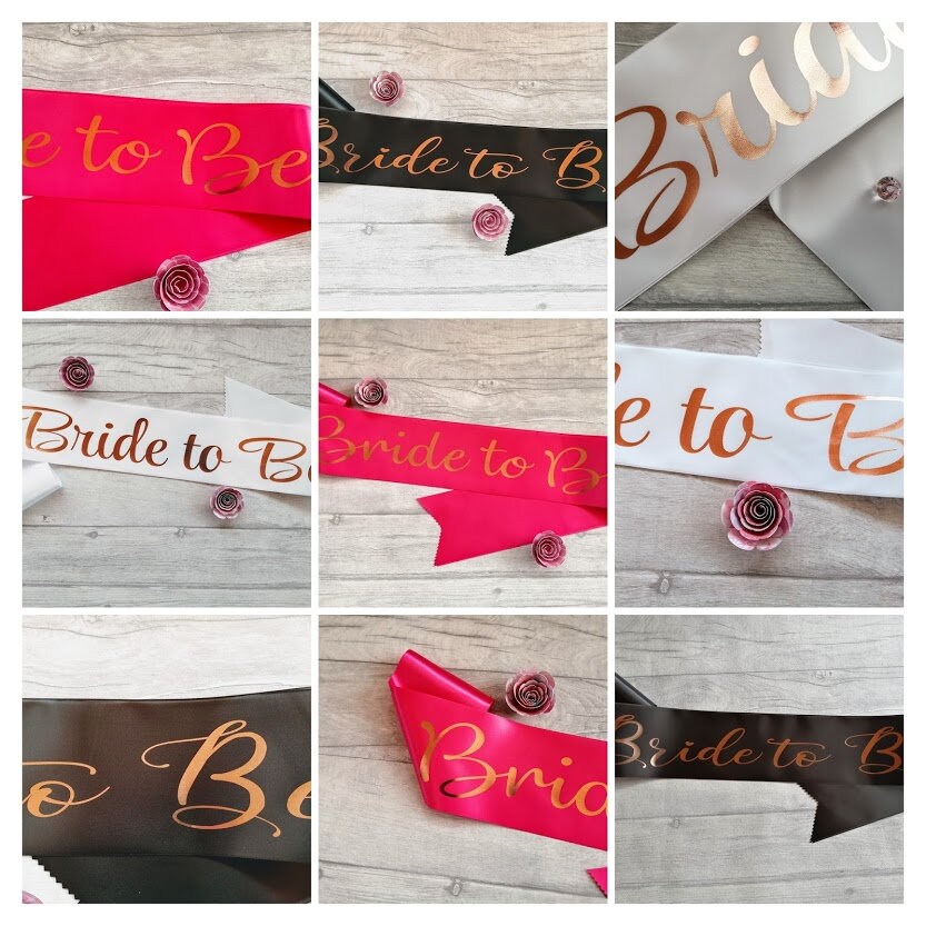 Custom Rose Gold Sash Custom Hen Party Sash Custom Team | Etsy UK