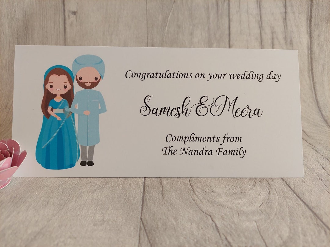 Personalised Indian Wedding Money Envelopes, Cash Envelopes, Desi ...