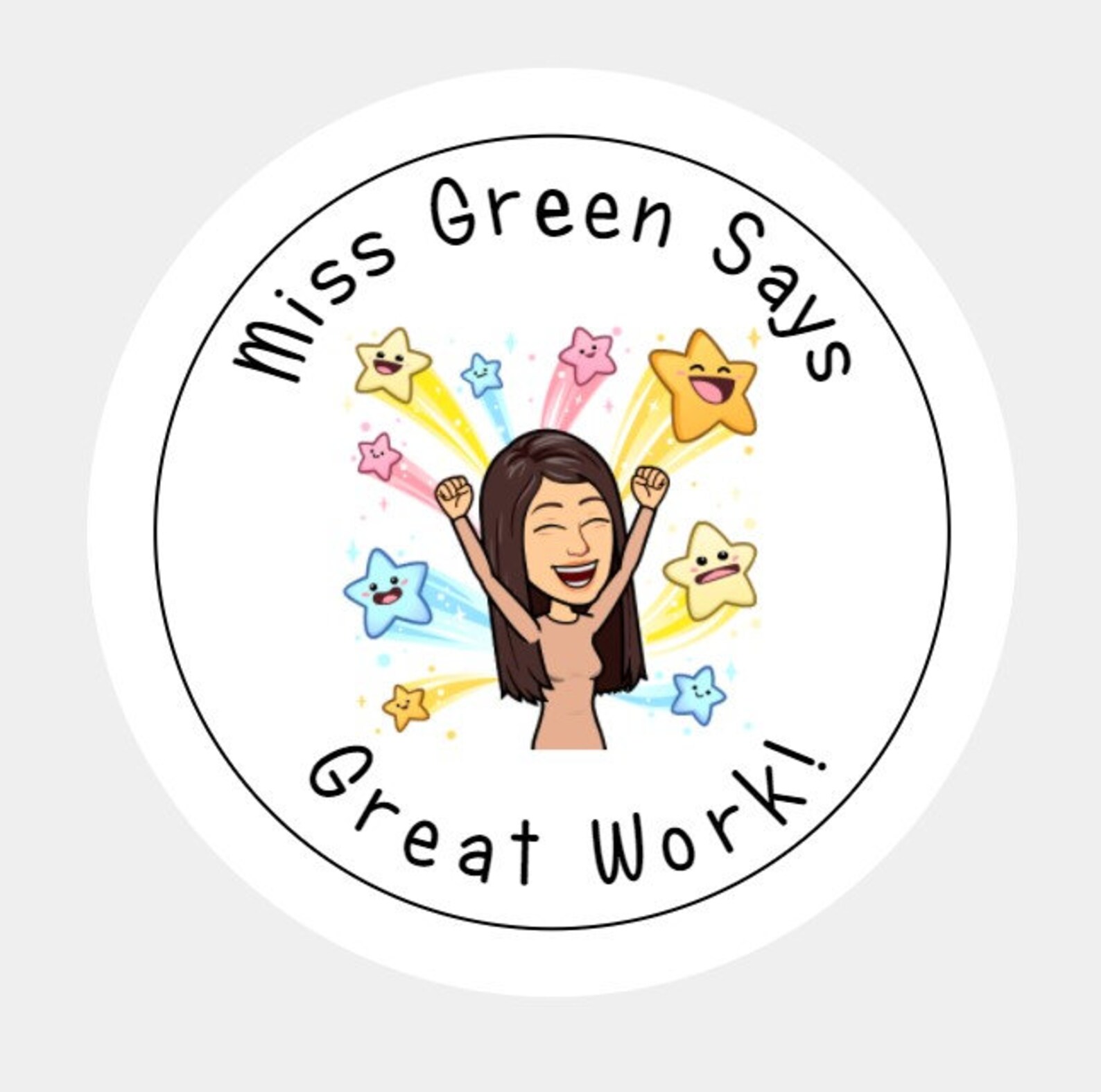 Custom Bitmoji Teacher Reward Stickers Personalised Bitmoji - Etsy