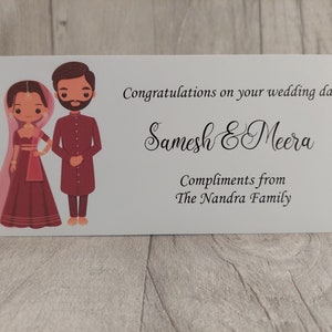 Personalised Indian Wedding Money Envelope, Shagun Gift - Etsy UK
