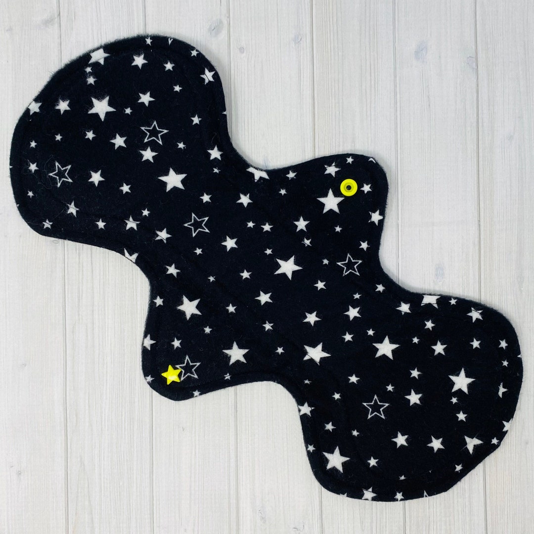 14 Inch Heavy Overnight Reusable Cloth Pad, Postpartum Cloth Pad ...