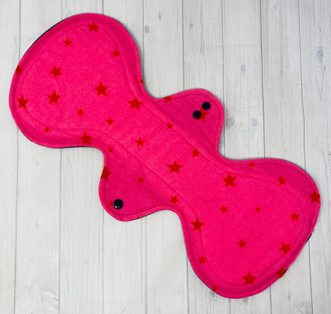 17 Inch Heavy Overnight Reusable Cloth Pad, Washable Menstrual Pad ...