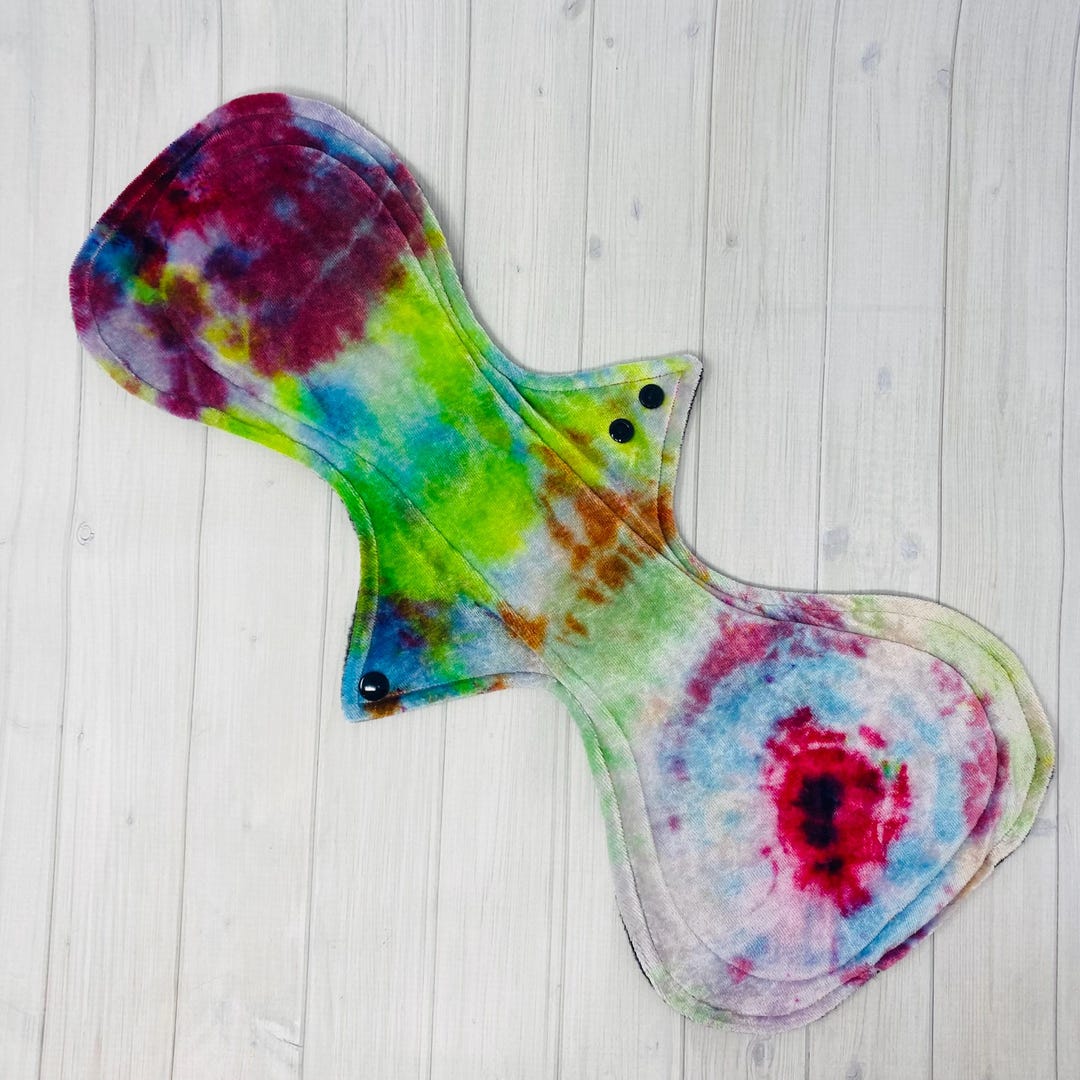 19 Inch Heavy Overnight Reusable Cloth Pad, Washable Menstrual Pad ...