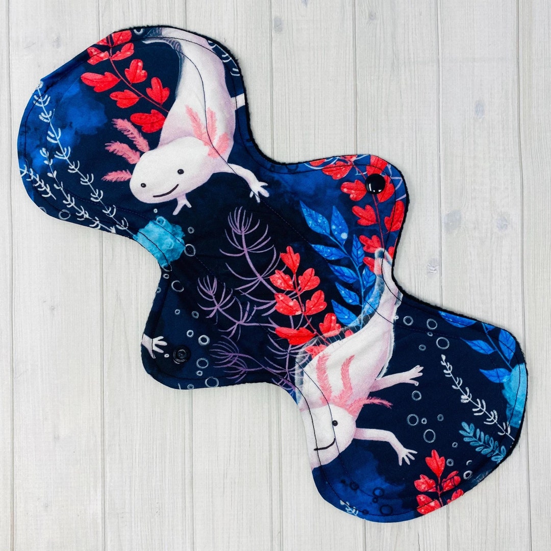 14 Inch Heavy Overnight Reusable Cloth Pad, Postpartum Cloth Pad, Heavy ...