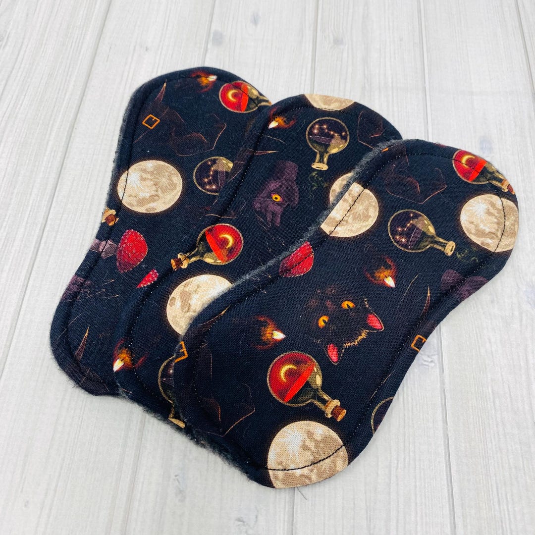6 Inch Wingless Cloth Panty Liners Set, Reusable Cloth Pad Panty Liner ...