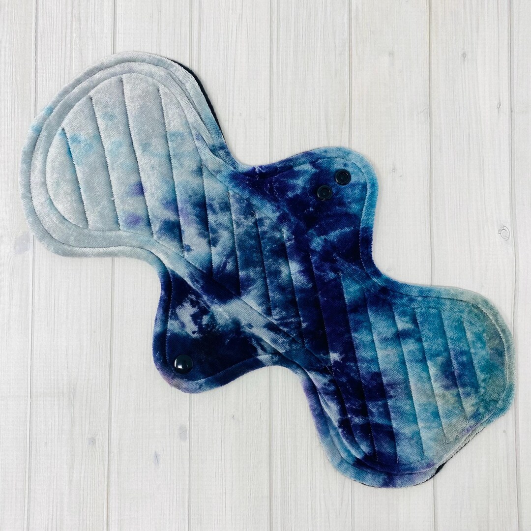 14 Inch Heavy Overnight Reusable Cloth Pad, Washable Menstrual ...