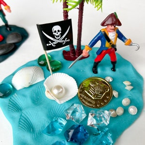 Pirate Play Dough Kit, Playdoh Kit, Playdough Kit, Sensory Kit, Sensory ...