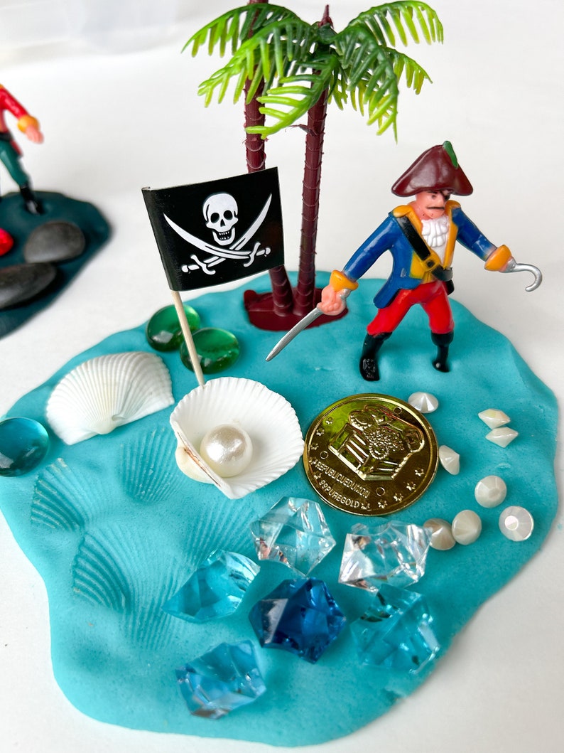 Pirate Play Dough Kit, Playdoh Kit, Playdough Kit, Sensory Kit, Sensory ...