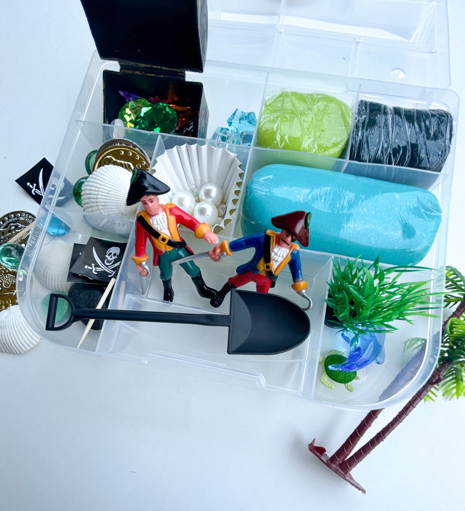 Pirate Play Dough Kit, Playdoh Kit, Playdough Kit, Sensory Kit, Sensory ...