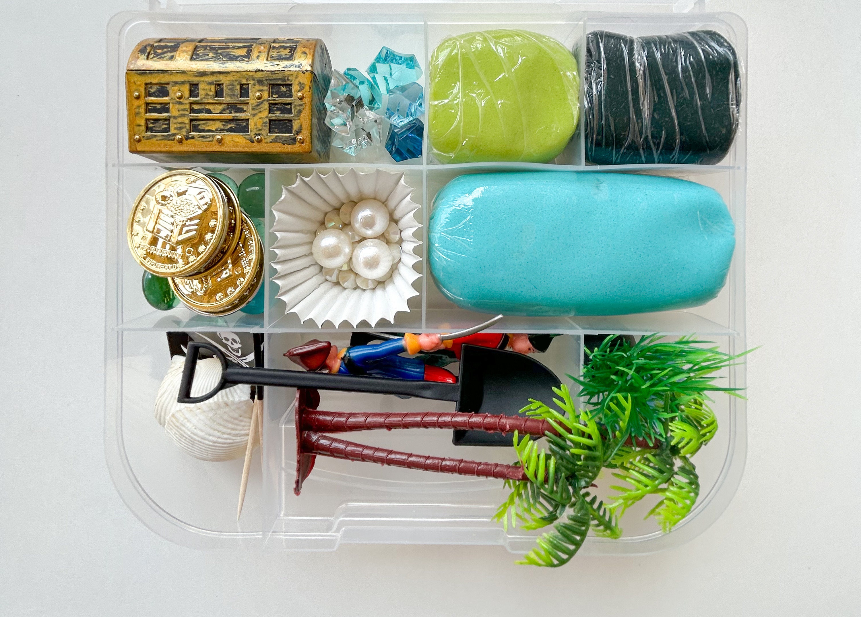 Pirate Play Dough Kit, Playdoh Kit, Playdough Kit, Sensory Kit, Sensory ...