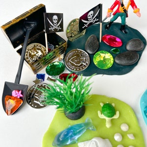 Pirate Play Dough Kit, Playdoh Kit, Playdough Kit, Sensory Kit, Sensory ...