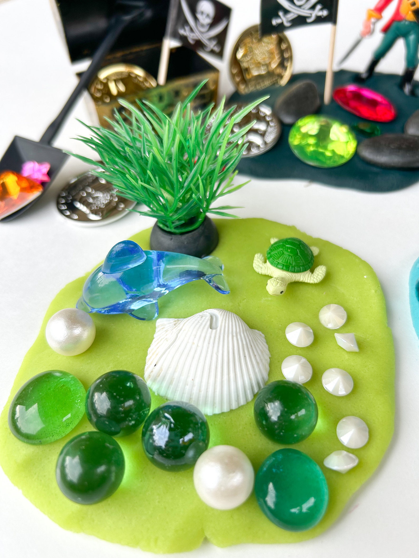 Pirate Play Dough Kit, Playdoh Kit, Playdough Kit, Sensory Kit, Sensory ...