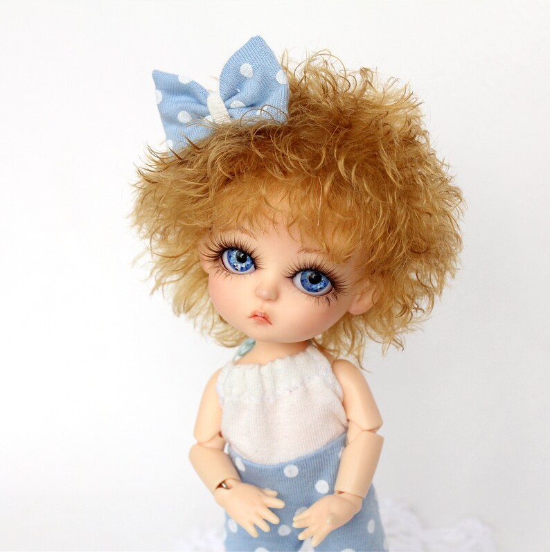 Lati Yellow Wig "wild Honey" / Wig 5.5 Inch / 1:8 BJD Mohair Wig ...