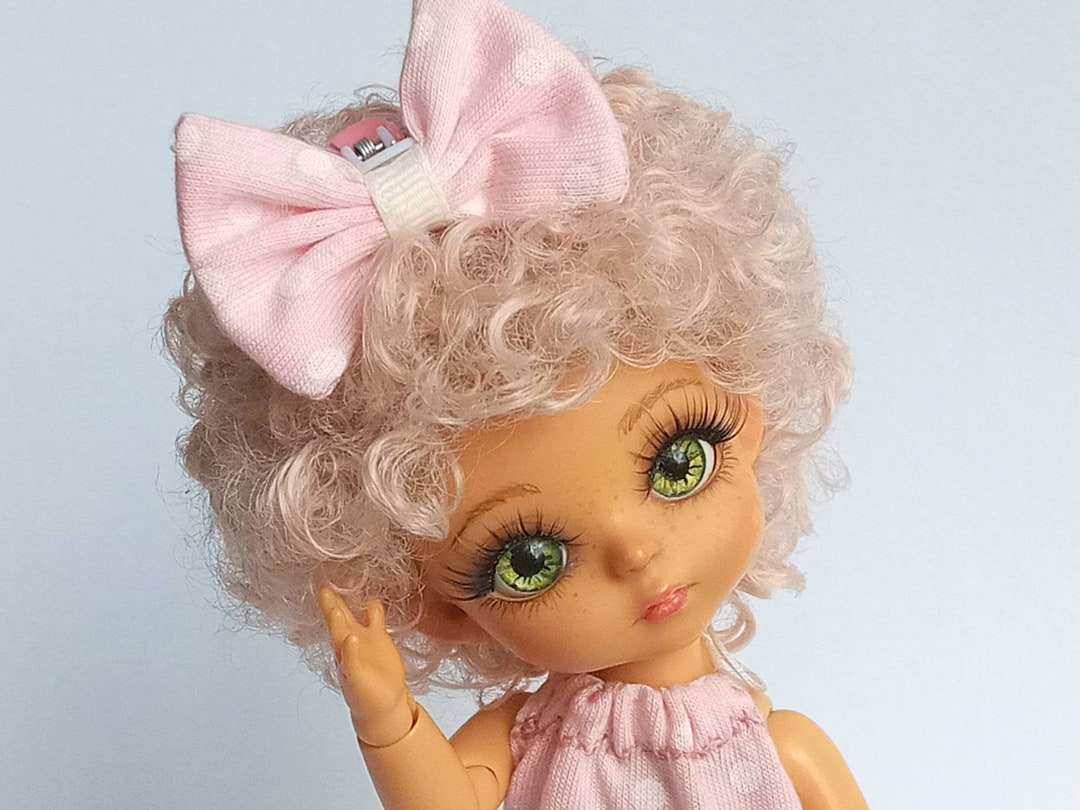 Curly Lati Yellow Pukifee Wig dusty Pink / Faux - Etsy
