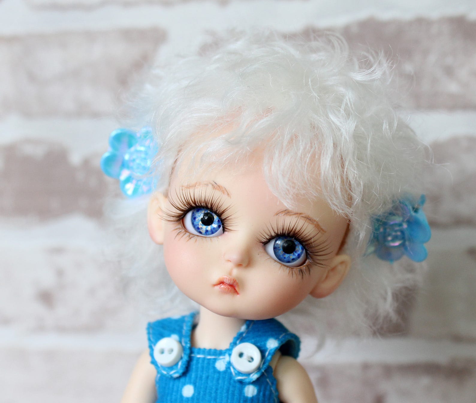 PREORDER! Lati Yellow Wig "snow White" / Wig 5.5 Inch / 1:8 BJD Mohair ...