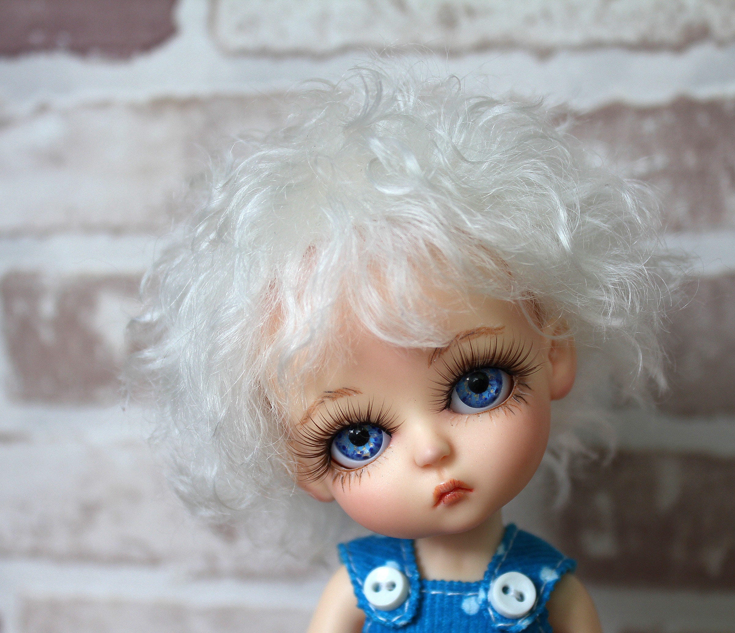 PREORDER! Lati Yellow Wig "snow White" / Wig 5.5 Inch / 1:8 BJD Mohair ...