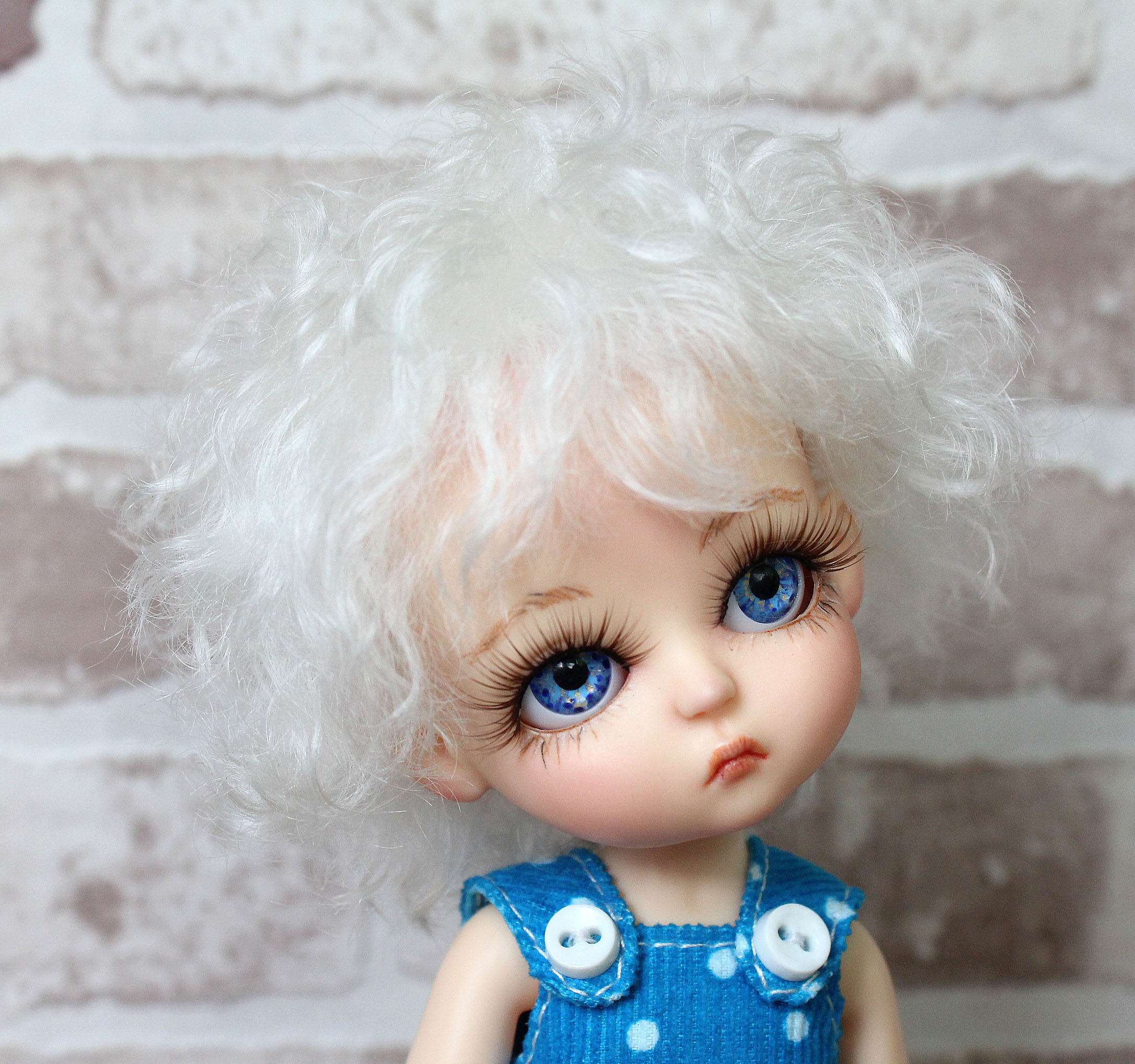 PREORDER! Lati Yellow Wig "snow White" / Wig 5.5 Inch / 1:8 BJD Mohair ...