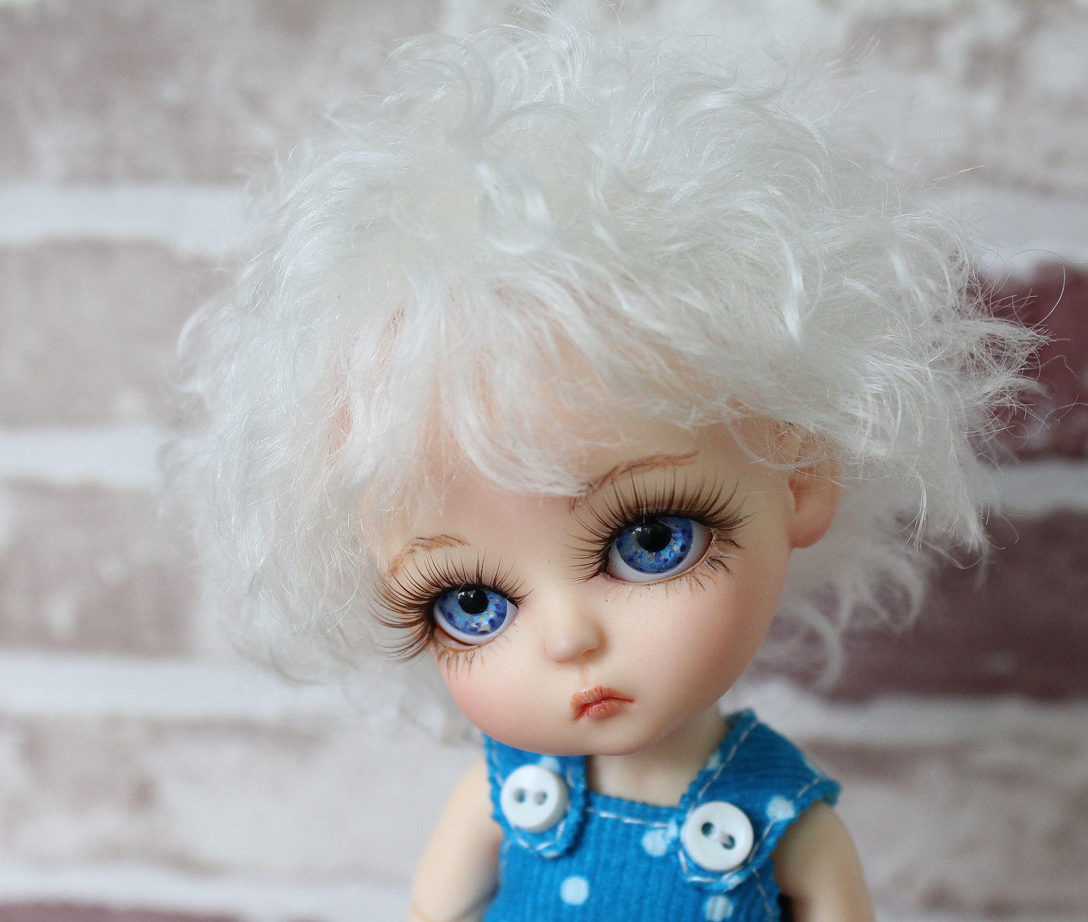 PREORDER! Lati Yellow Wig "snow White" / Wig 5.5 Inch / 1:8 BJD Mohair ...