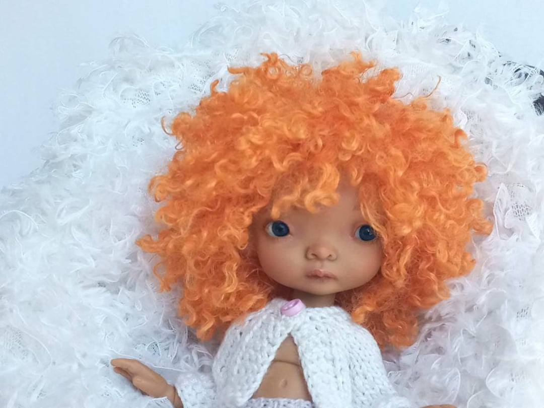 Long Intense Curls Irrealdoll Engendritos Wig ""bright Carrot" / Faux ...