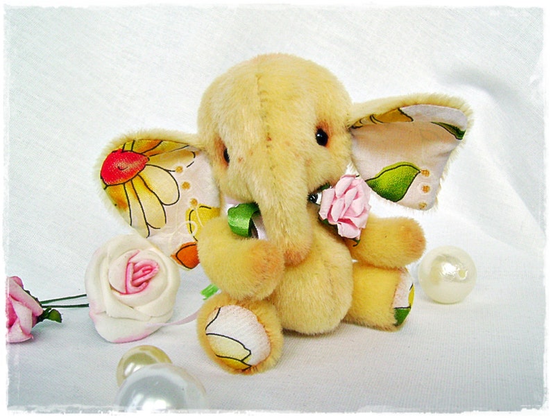 PDF Pattern - Mini-elephant Freckle - Artist Teddy Bear - Etsy