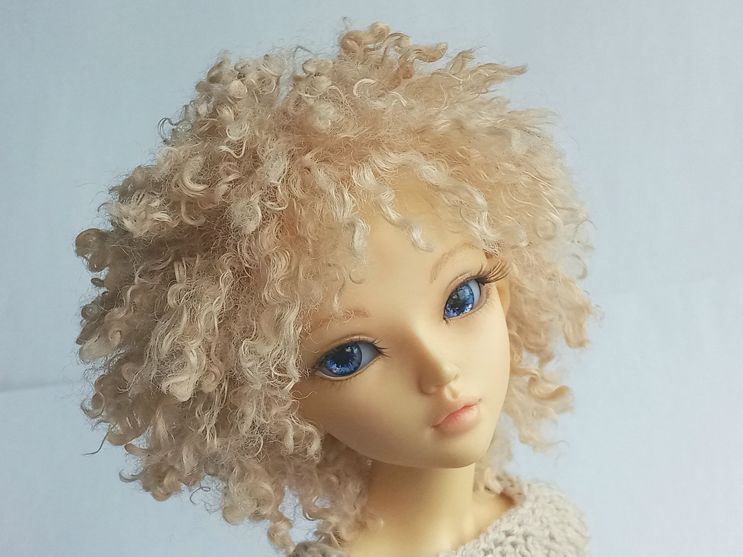 Minifee Curly Wig "sand Beige Afro Style" / Faux Fur Wig for Minifee ...
