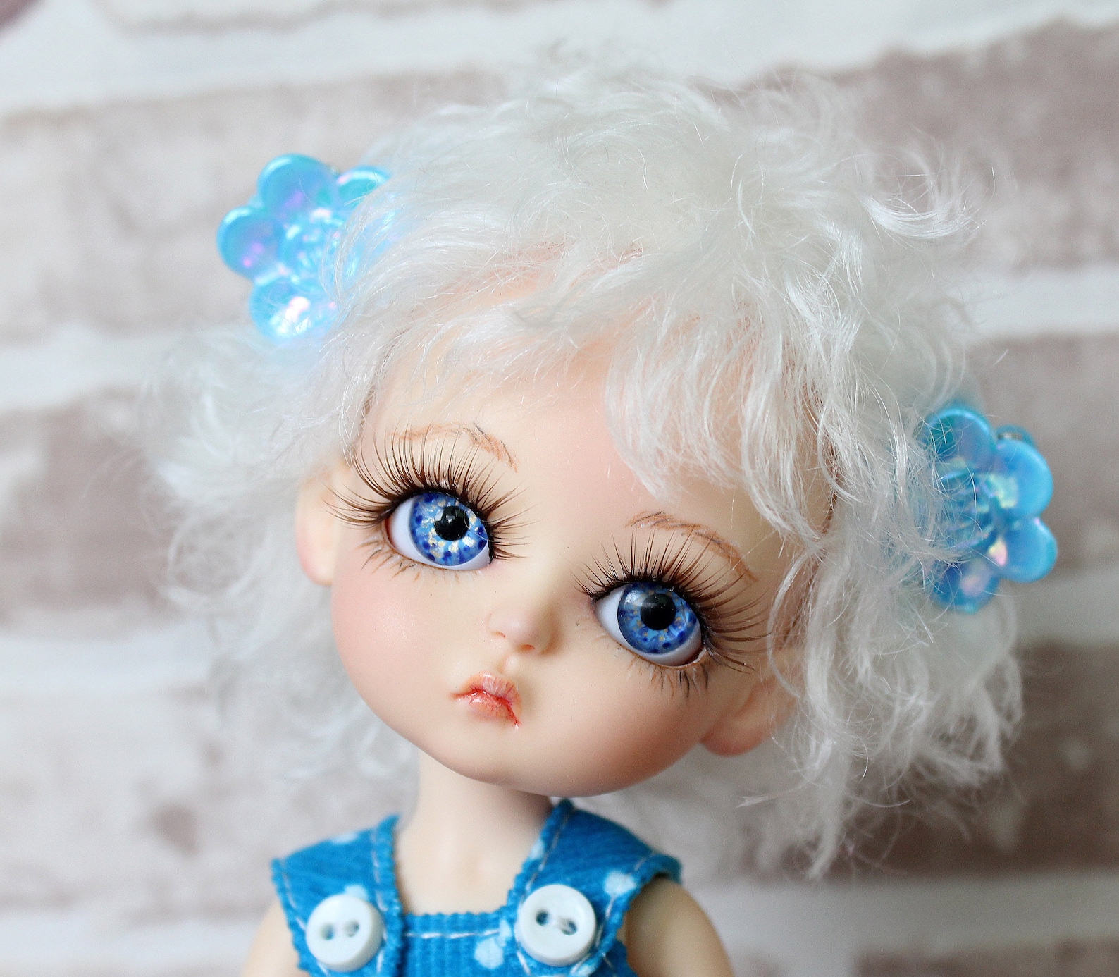 PREORDER! Lati Yellow Wig "snow White" / Wig 5.5 Inch / 1:8 BJD Mohair ...