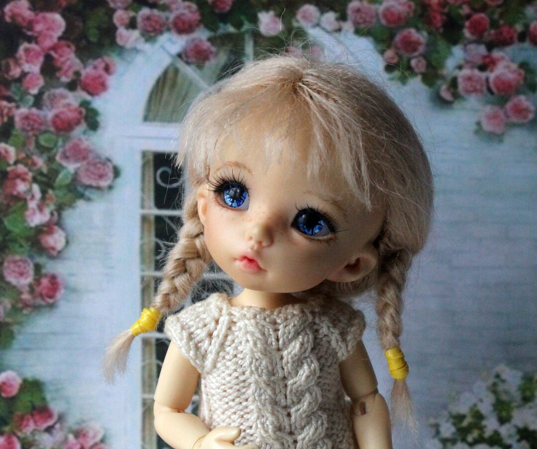 PREORDER! Pukifee Wig "fawn Beige" / Lati Yellow Wig / 1:8 BJD Mohair ...