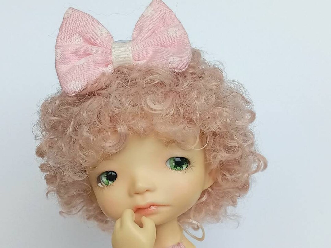 Curly Irrealdoll Wig "dusty Pink" / Faux Fur Wig for Irrealdoll ...